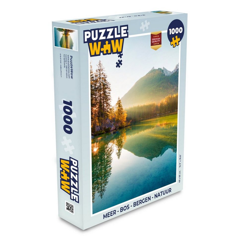 MuchoWow Puzzle See - Wald - Berge - Natur - Sonne - Landschaft, 1000 ... MuchoWow Puzzle See - Wald - Berge - Natur - Sonne - Landschaft, 1000 ...