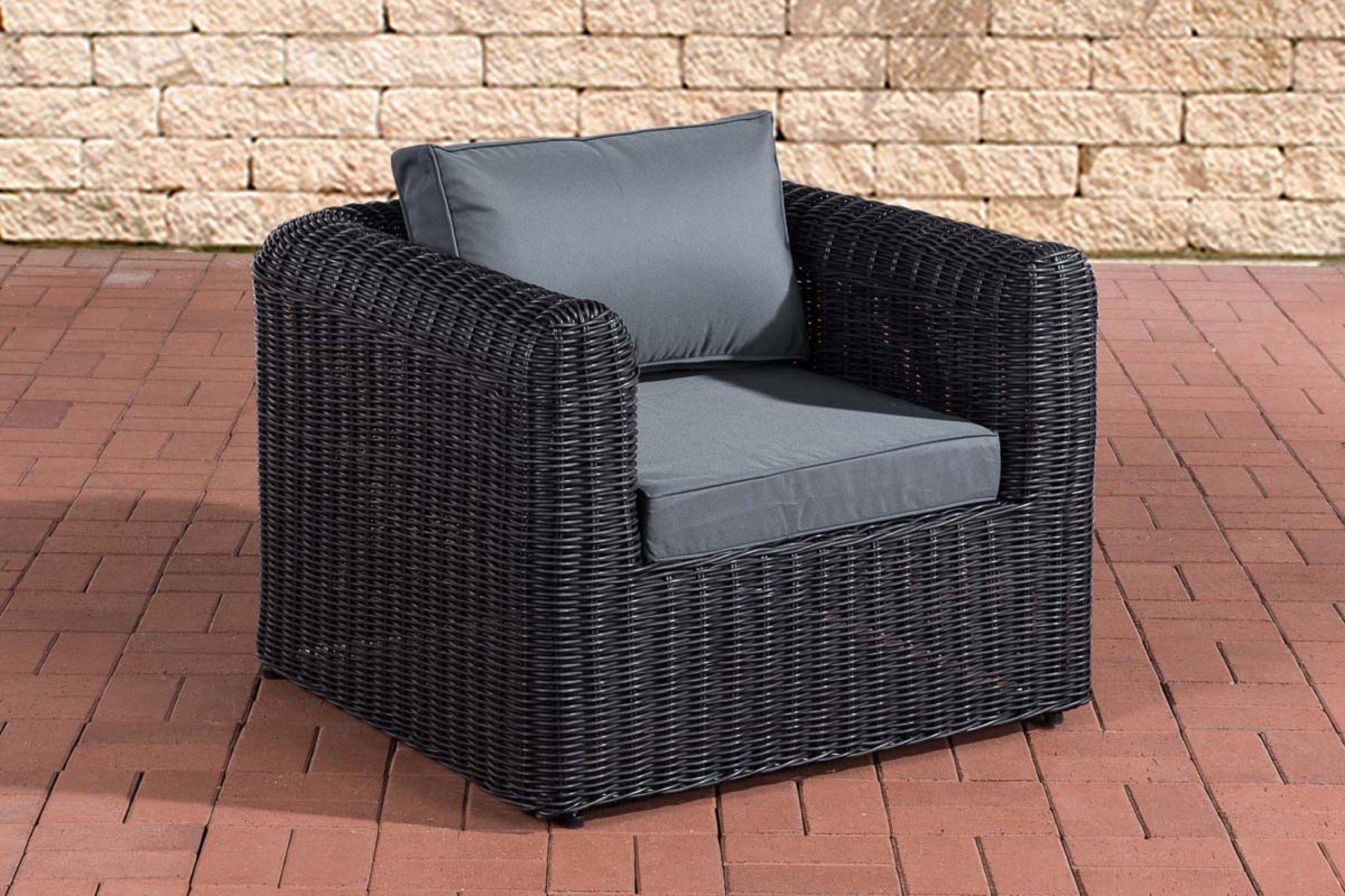 TPFGarden Gartensessel Marin - Rattansessel für Garten, Balkon ...