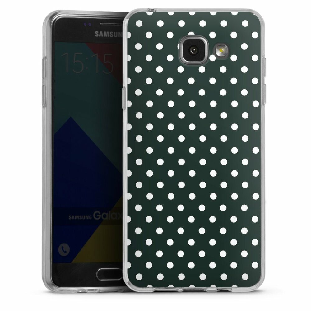 Deindesign Handyhülle Punkte Retro Polka Dots Polka Dots Schwarz Und