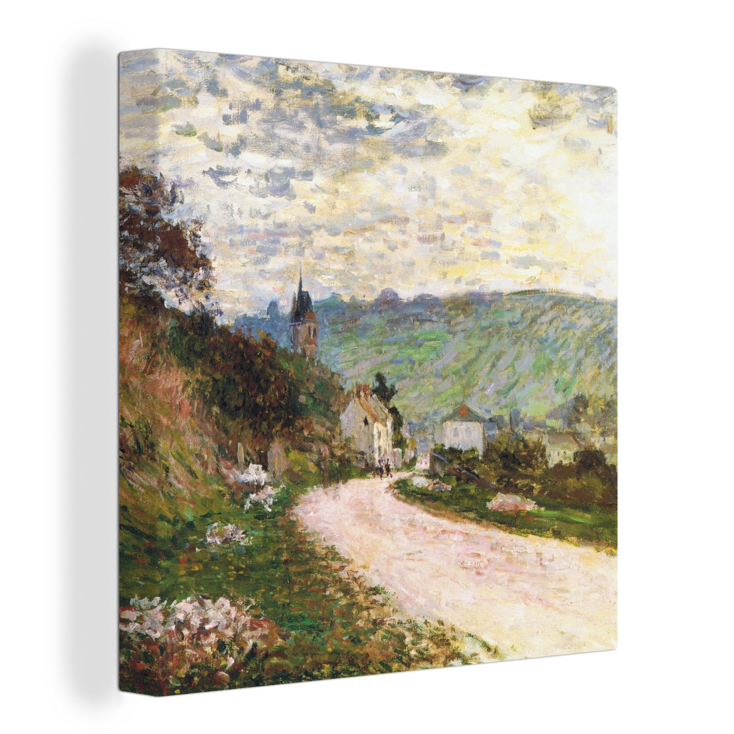 Onemillioncanvasses® Leinwandbild Die Straße Bei Vétheuil Claude