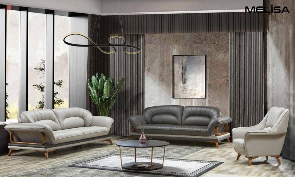 Jvmoebel Sofa Luxus Garnitur Set Sofagarnitur 331 Sitzer Moderne