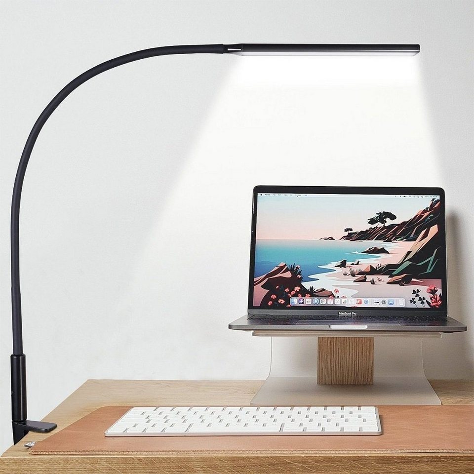 Dopwii Schreibtischlampe Led Schreibtischlampe Mit 3 Farbtemperaturen
