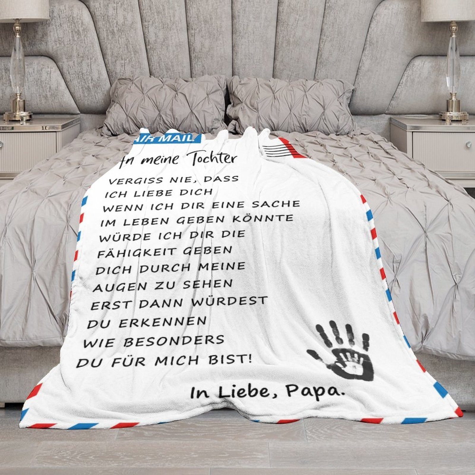 Wohndecke Geschenke An Meine Tochter Von Papa BriefDecke, Celya, Super ...