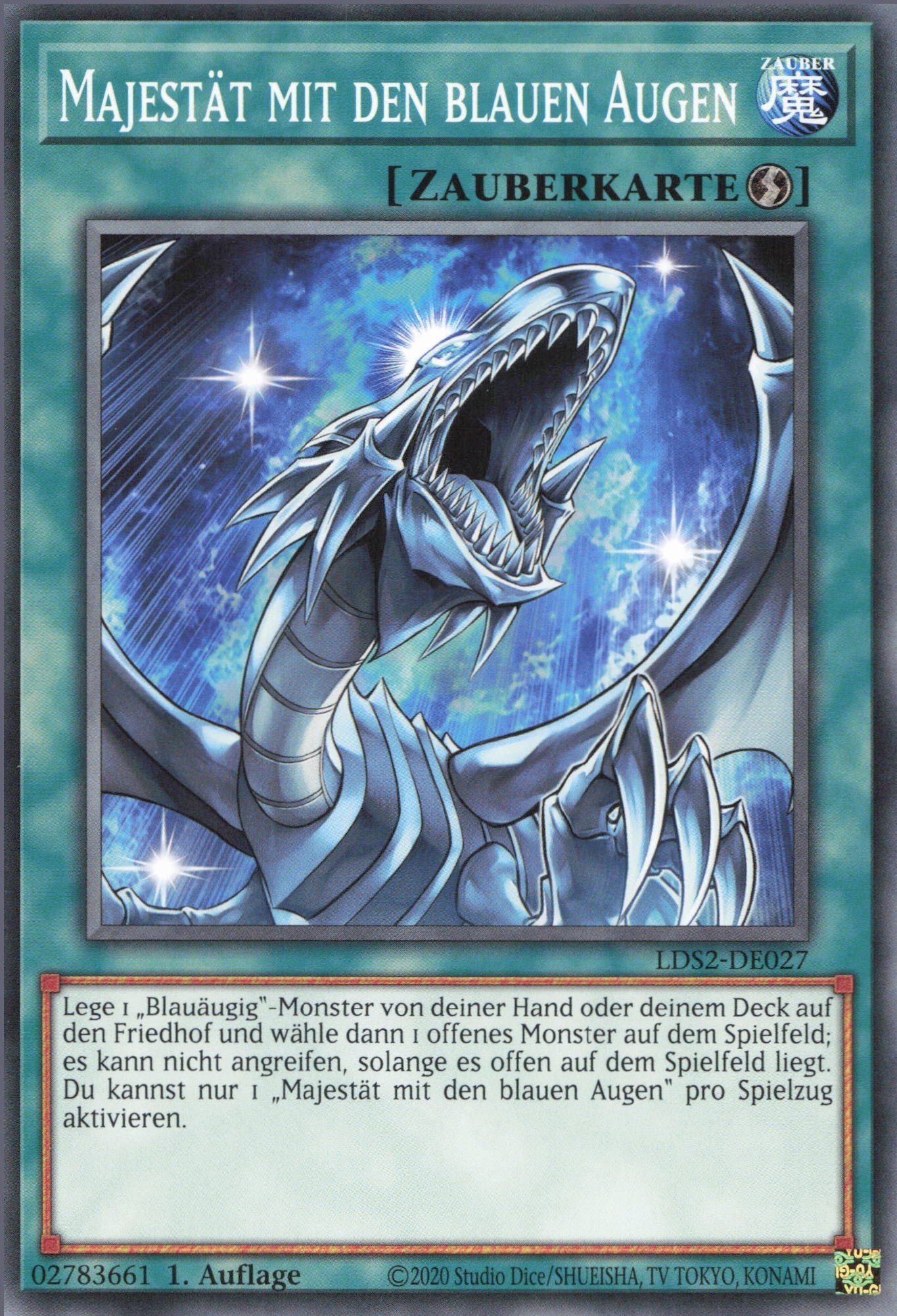 Recollectibles Sammelkarte Yugioh Karte Majestät Mit Den Blauen Augen