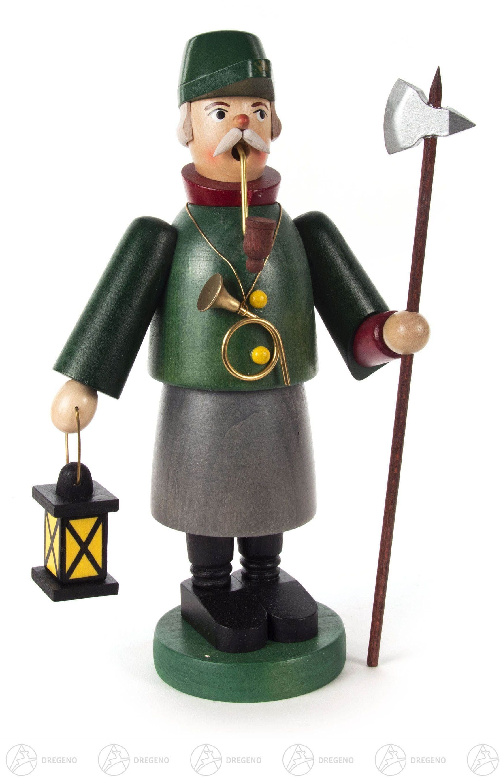Dregeno Erzgebirge Räuchermännchen Räuchermann Nachtwächter Höhe = 22cm NEU