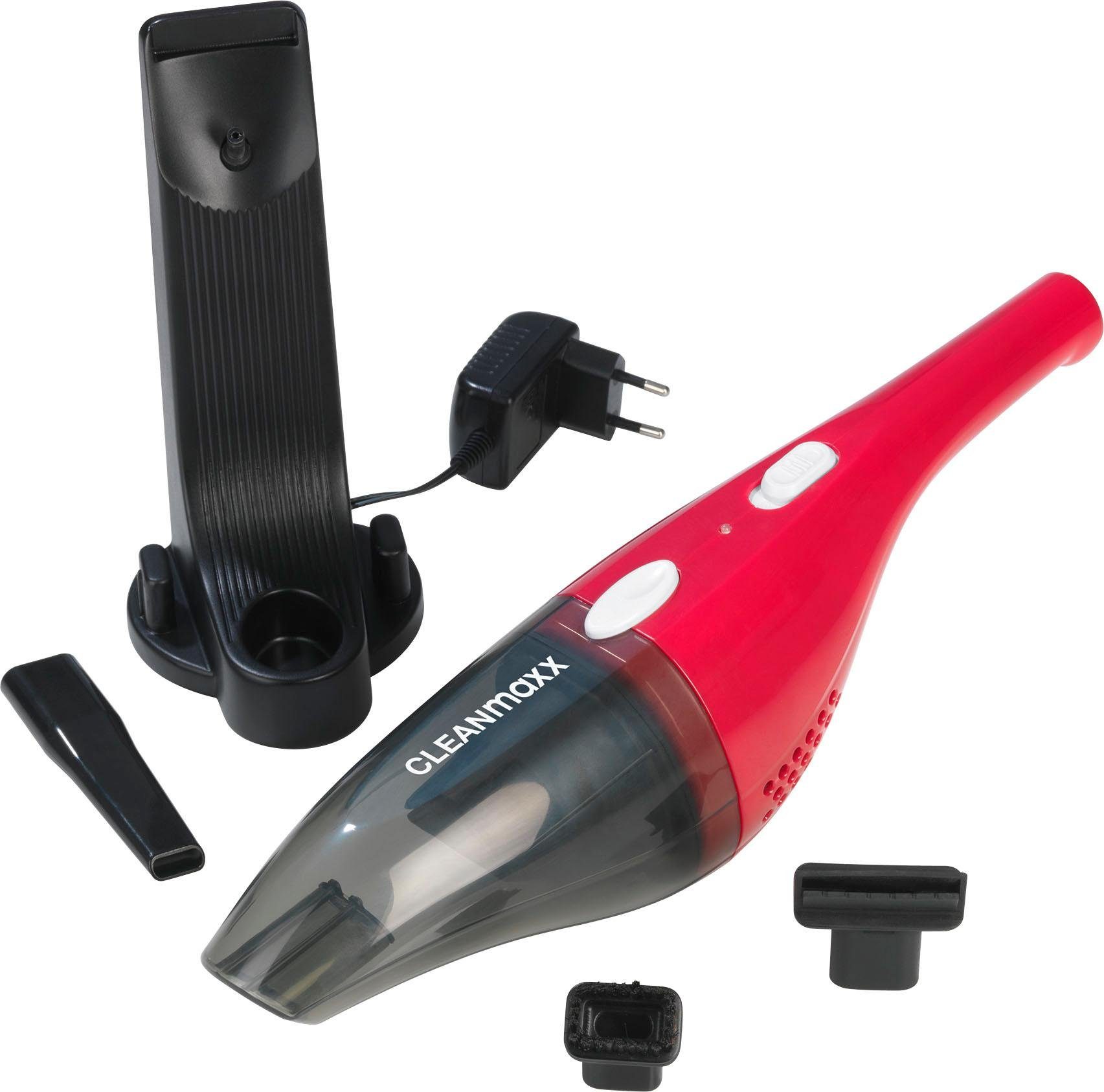Cleanmaxx Akku Handstaubsauger 2in1 48v Rotschwarz 25 Watt
