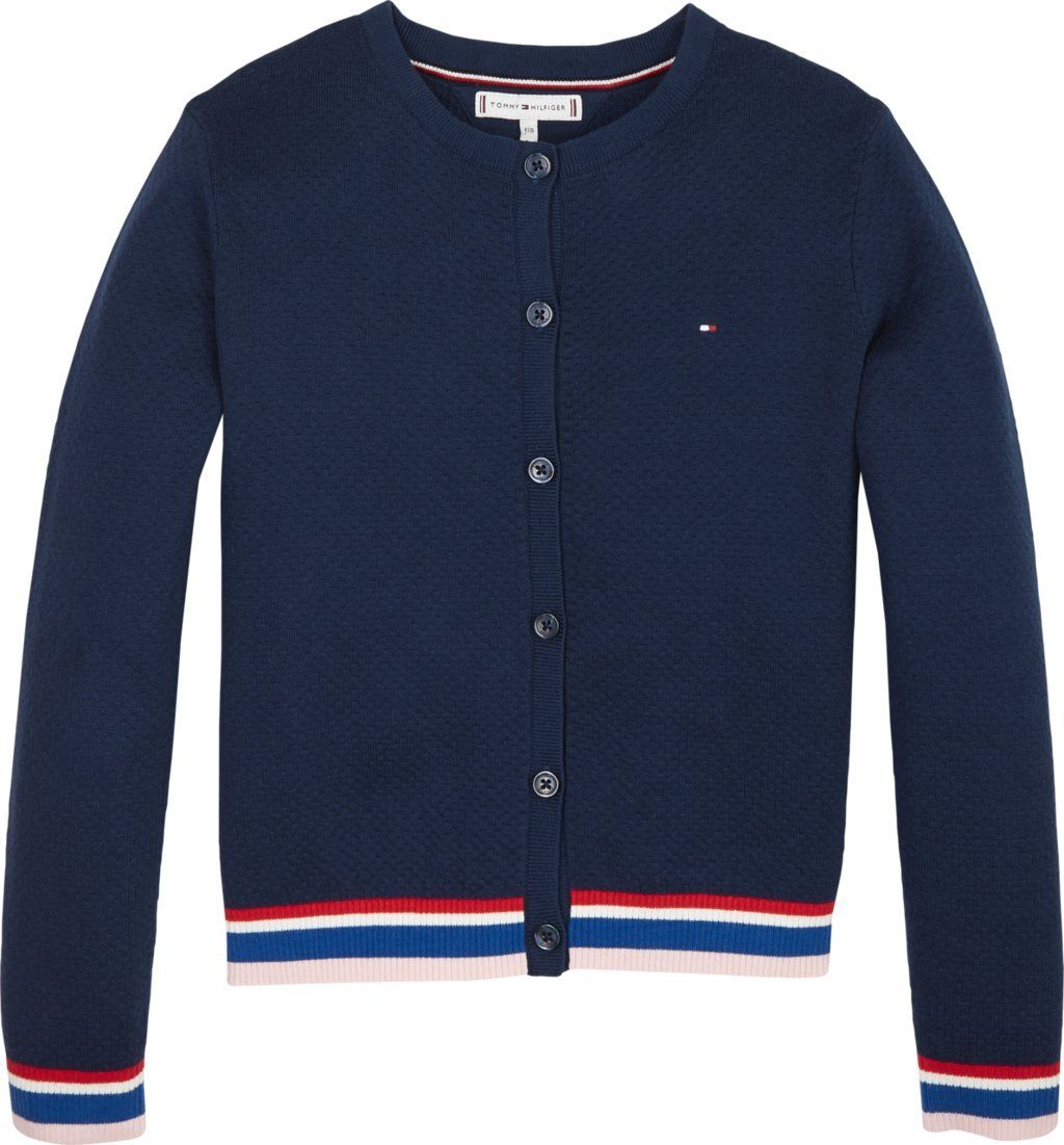 Tommy Hilfiger Strickjacke Essential Stripe Rib Cardigan Online