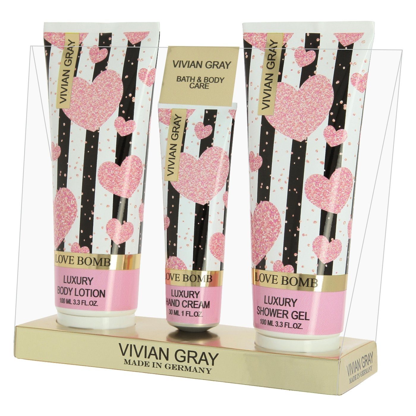 VIVIAN GRAY Hautreinigungs-Set Duschgel & Body Lotion & Hand Creme