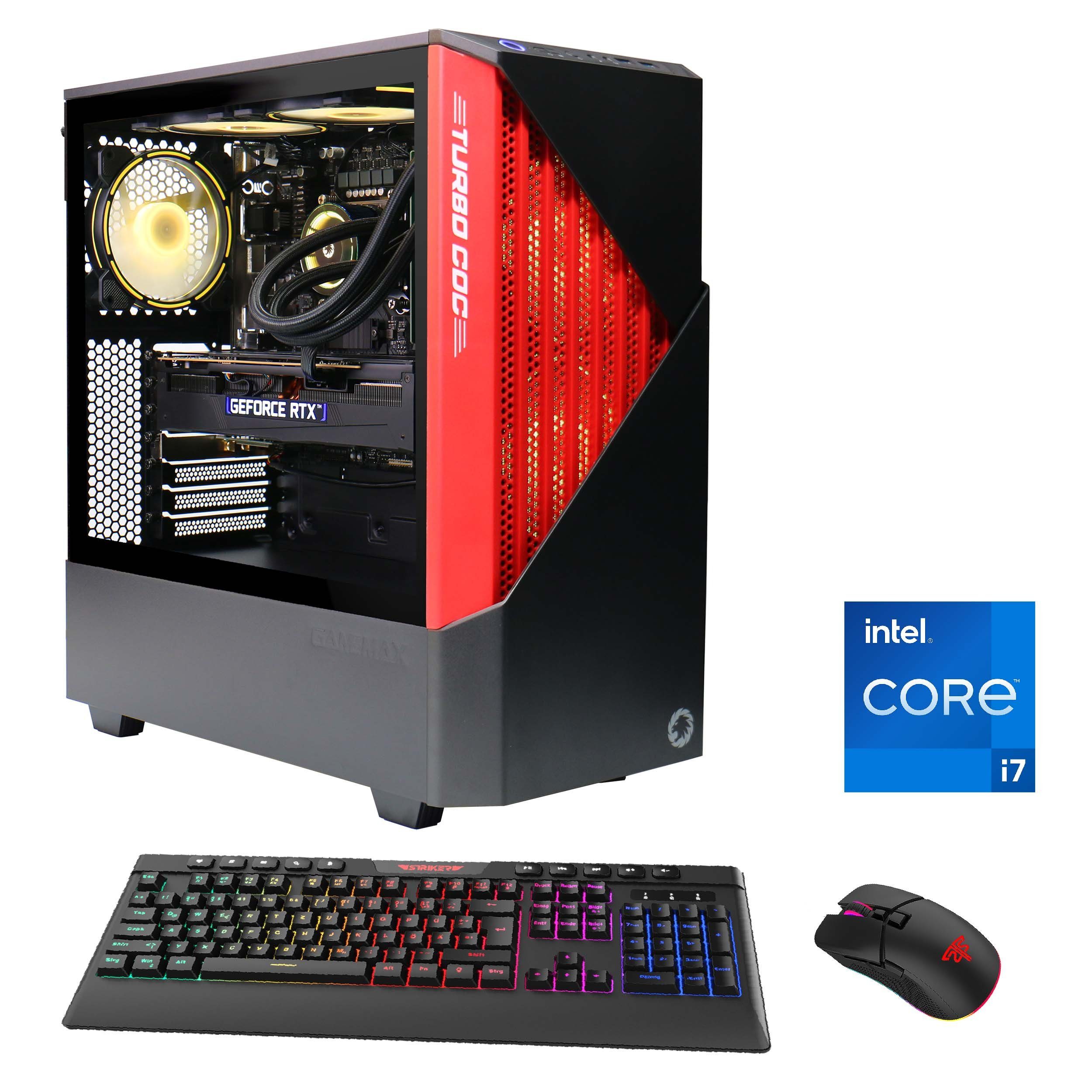 GAMEMAX Contac BR 7030 Gaming-PC (Intel® Core i7 13700F, RTX 4080, 16 GB RAM, 1000 GB SSD ...
