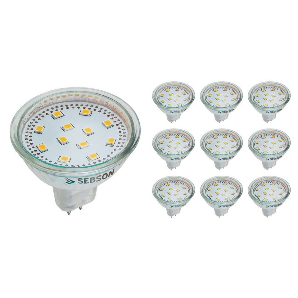 SEBSON LED Lampe GU5.3 / MR16 warmweiß 4W (3,5W) 280 Lumen, MR16 LED ... SEBSON LED Lampe GU5.3 / MR16 warmweiß 4W (3,5W) 280 Lumen, MR16 LED ...