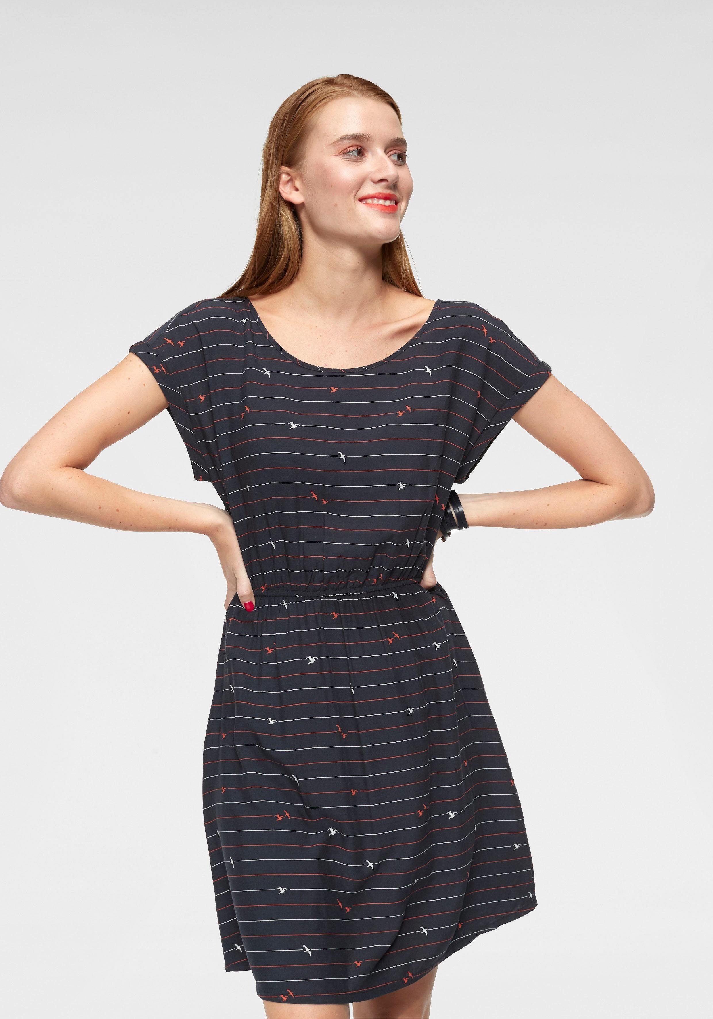 Tom Tailor Denim Sommerkleid Mit Raffiniertem Rückenausschnitt Online