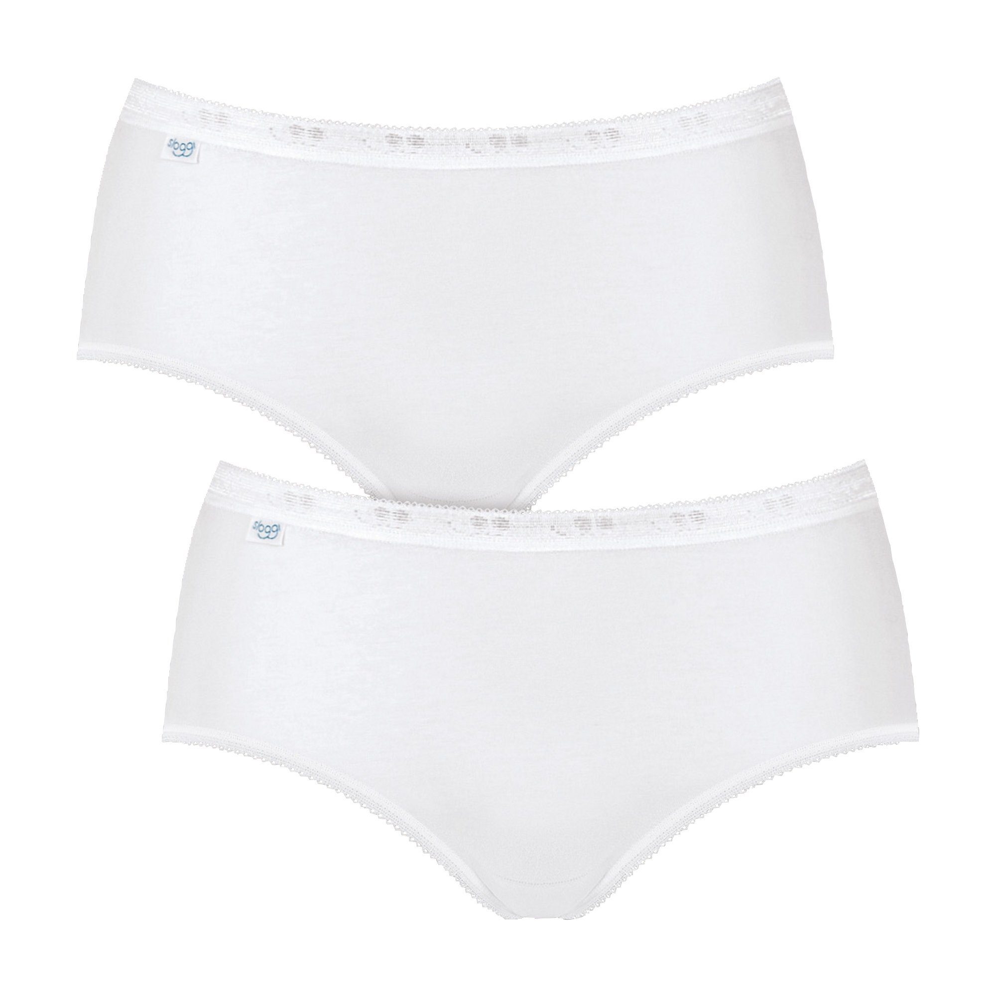Sloggi Slip Damen Hüftslip Basic 2er Pack Single Jersey Uni