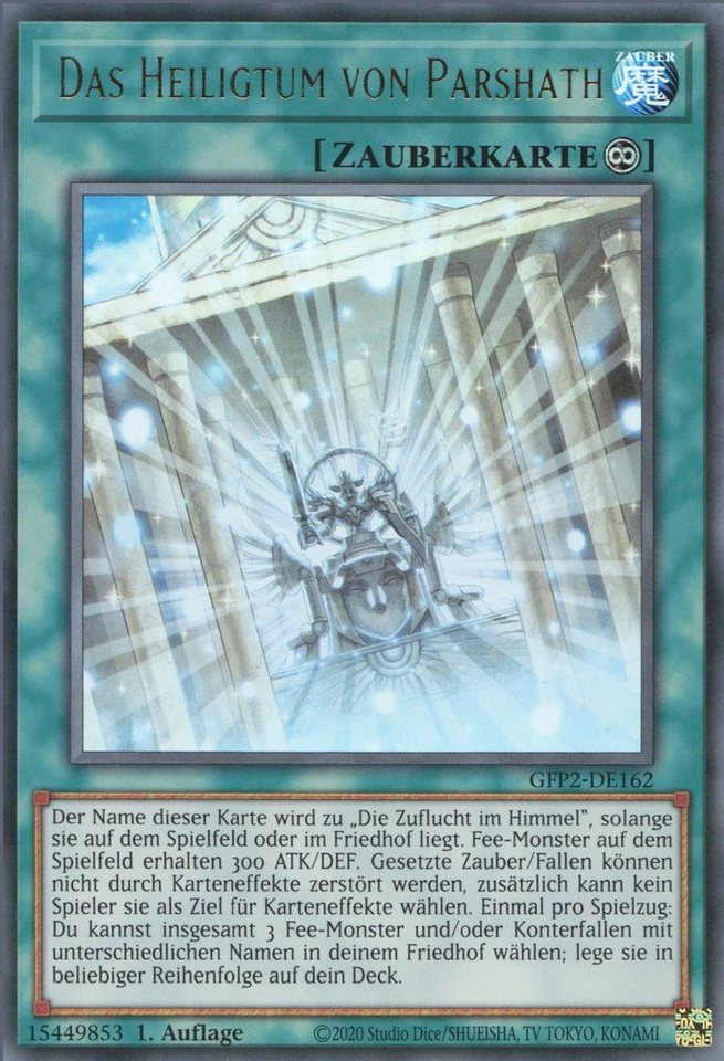Recollectibles Sammelkarte Yugioh Karte Das Heiligtum Von Parshath