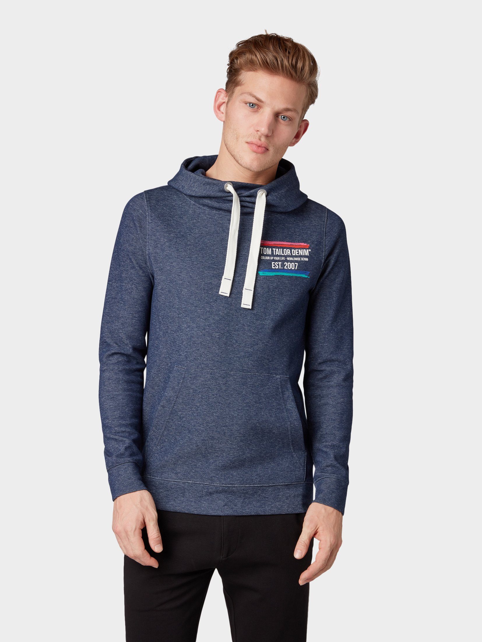 Tom Tailor Denim Hoodie Hoodie Mit Schrift Print Auf Der Brust Online