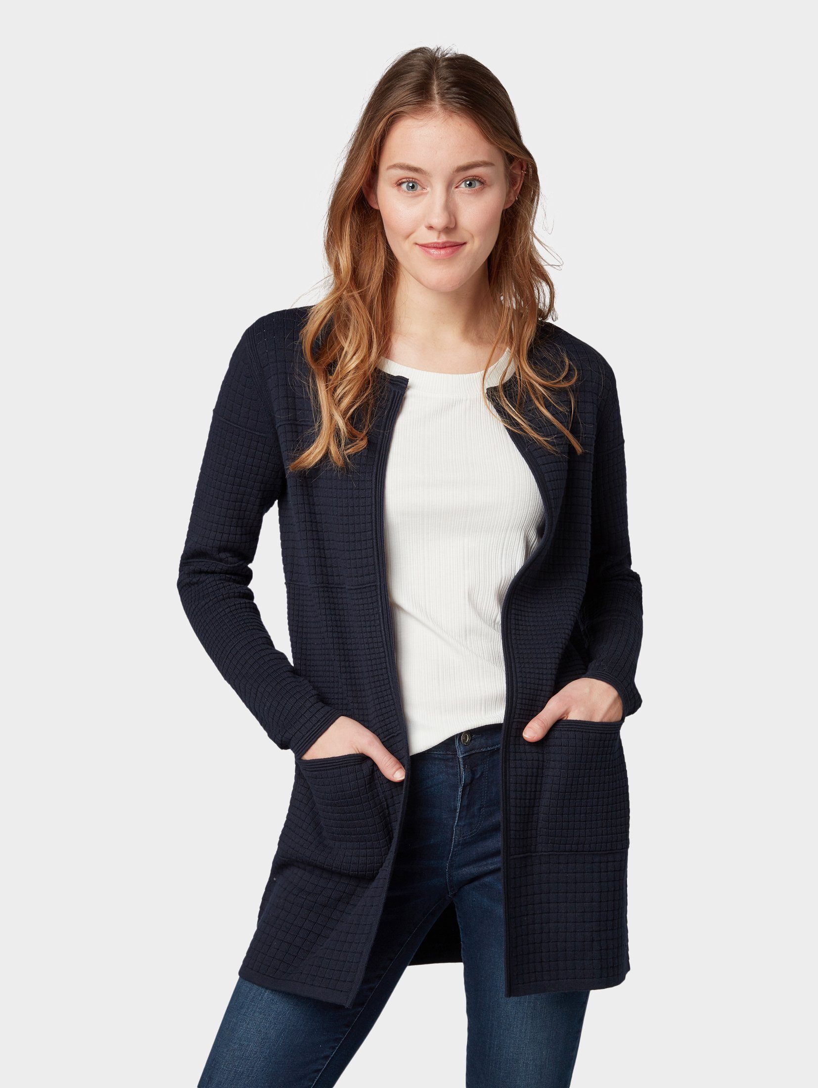 Tom Tailor Cardigan Cardigan Mit Waffelstruktur Otto