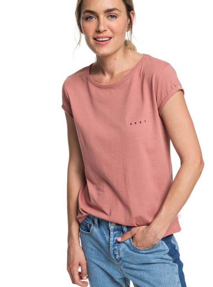 Roxy T Shirt Boho Land Stoff Leichtes Baumwoll Polyester Gewebe