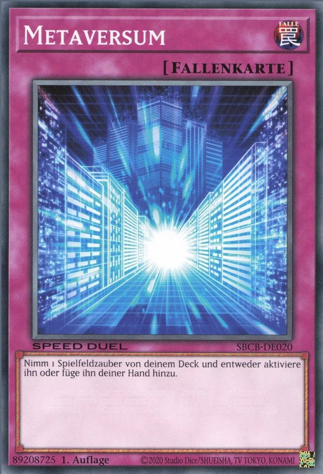 Recollectibles Sammelkarte Yugioh Karte Metaversum V 1 Yu Gi Oh