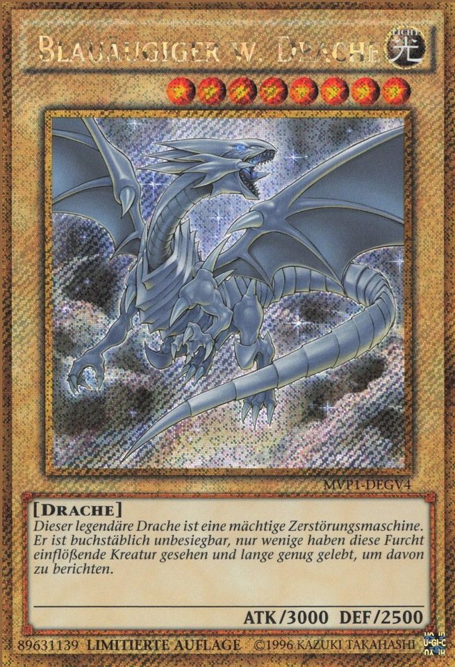 Recollectibles Sammelkarte Yugioh Karte Blauäugiger W Drache V 3 Yu