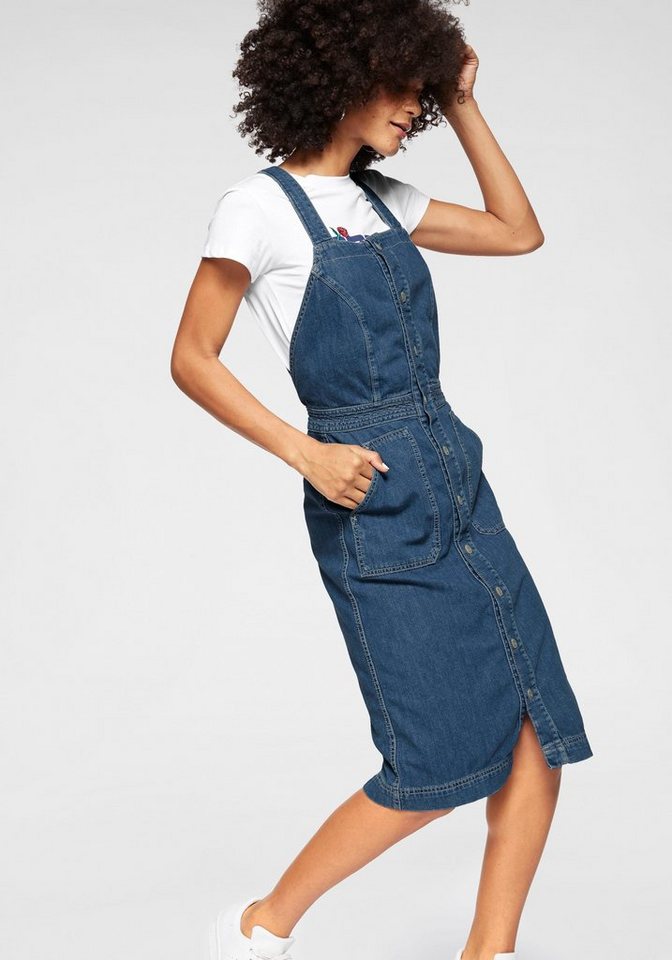 Pepe Jeans Jeanskleid Jenny« In Angesagter Latz Form Online Kaufen Otto