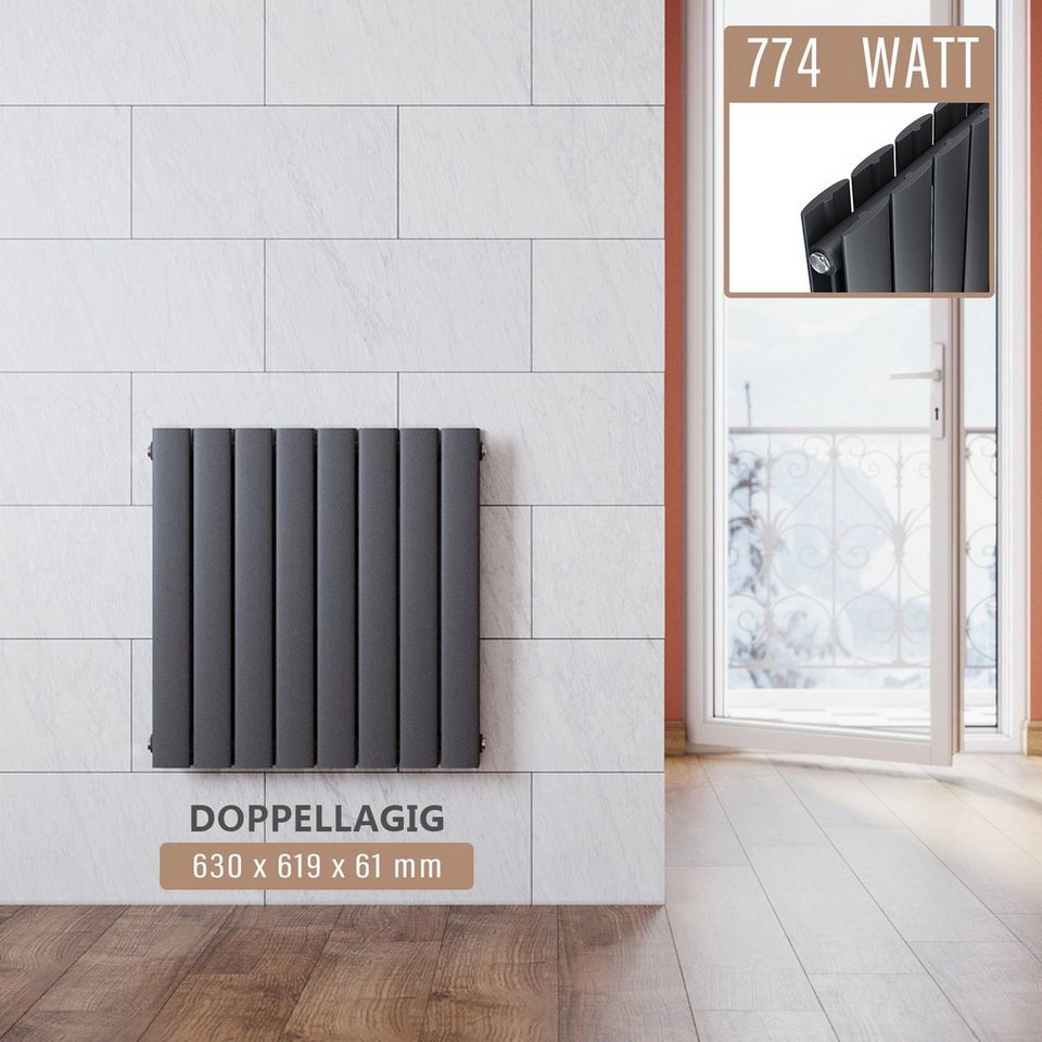Elegant Heizkörper Heizkörper Design Flach Mit Multiblock Einlagig