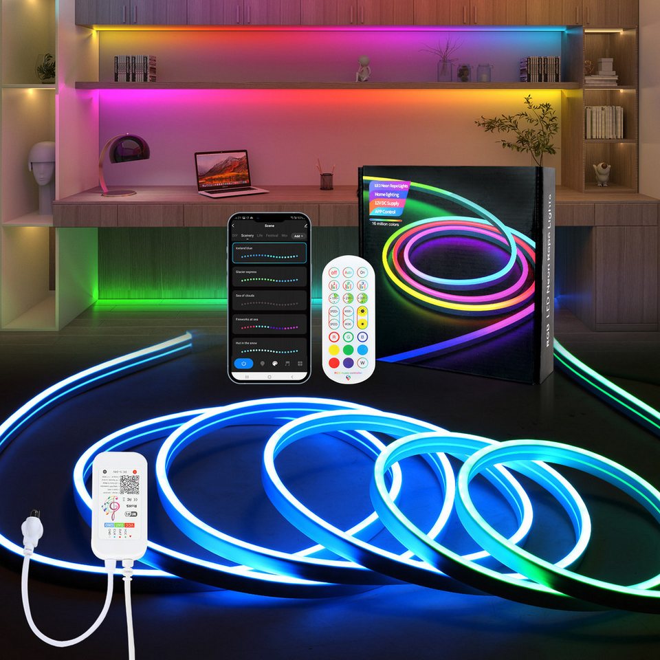 Clanmacy Led Streifen 3m Led Streifen Mit Wifi Controller Dimmbarer