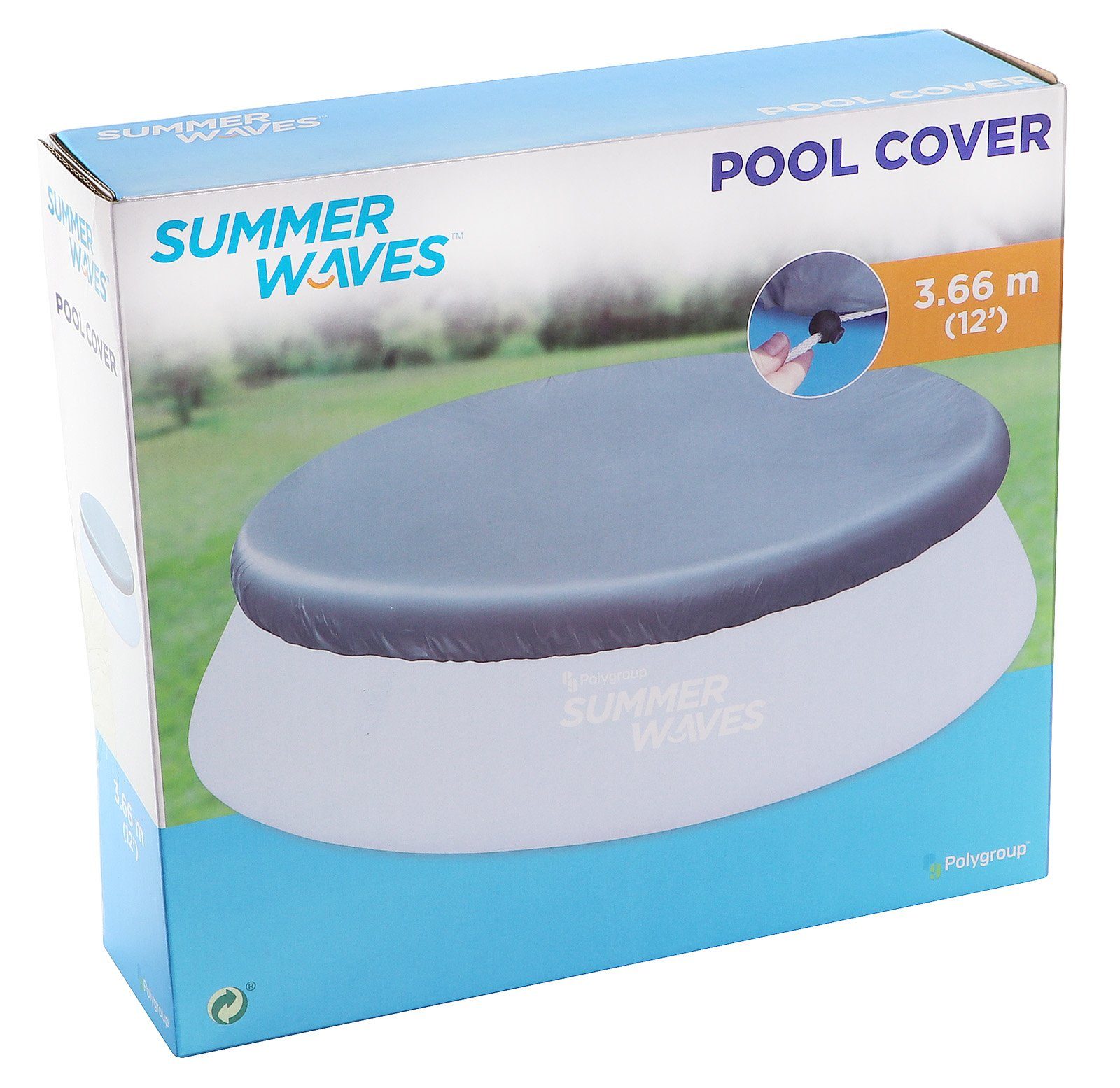 SummerWaves Pool-Abdeckplane Pool Abdeckplane 3,66m für Fast Set Quick ...