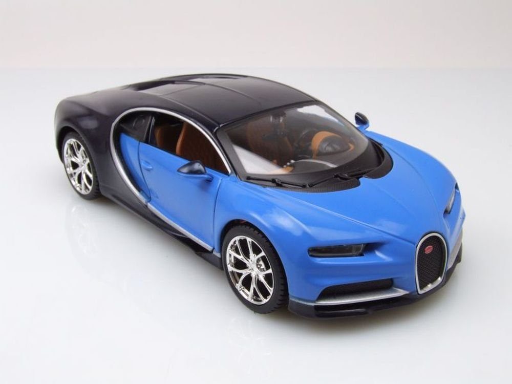 Maisto® Modellauto Bugatti Chiron 2016 blau dunkelblau, Maßstab 1:24 ...