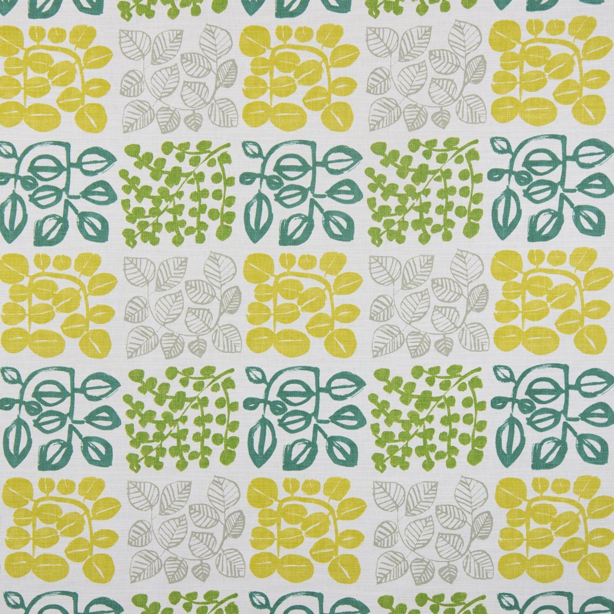 Prestigious Textiles Stoff Dekostoff Cuba Cactus Creme Mit Blätter In