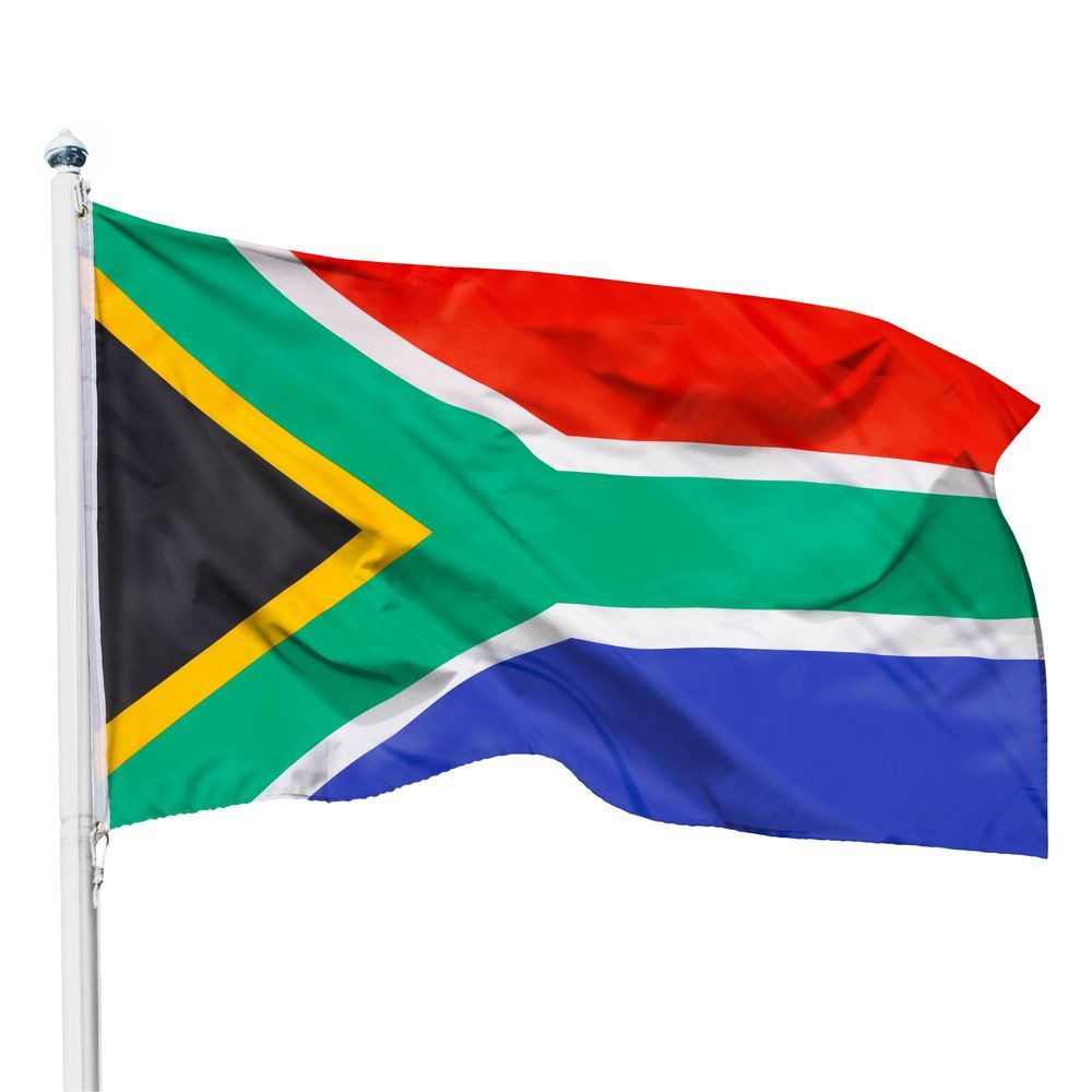 PHENO FLAGS Flagge Südafrika Flagge - Südafrikafahne 90 x 150 cm, Strapazierfähige Fahne für ...