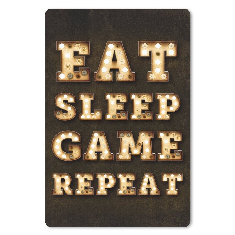 Muchowow Mauspad Spiele Spiele Zitate Sprichwörter Eat Sleep