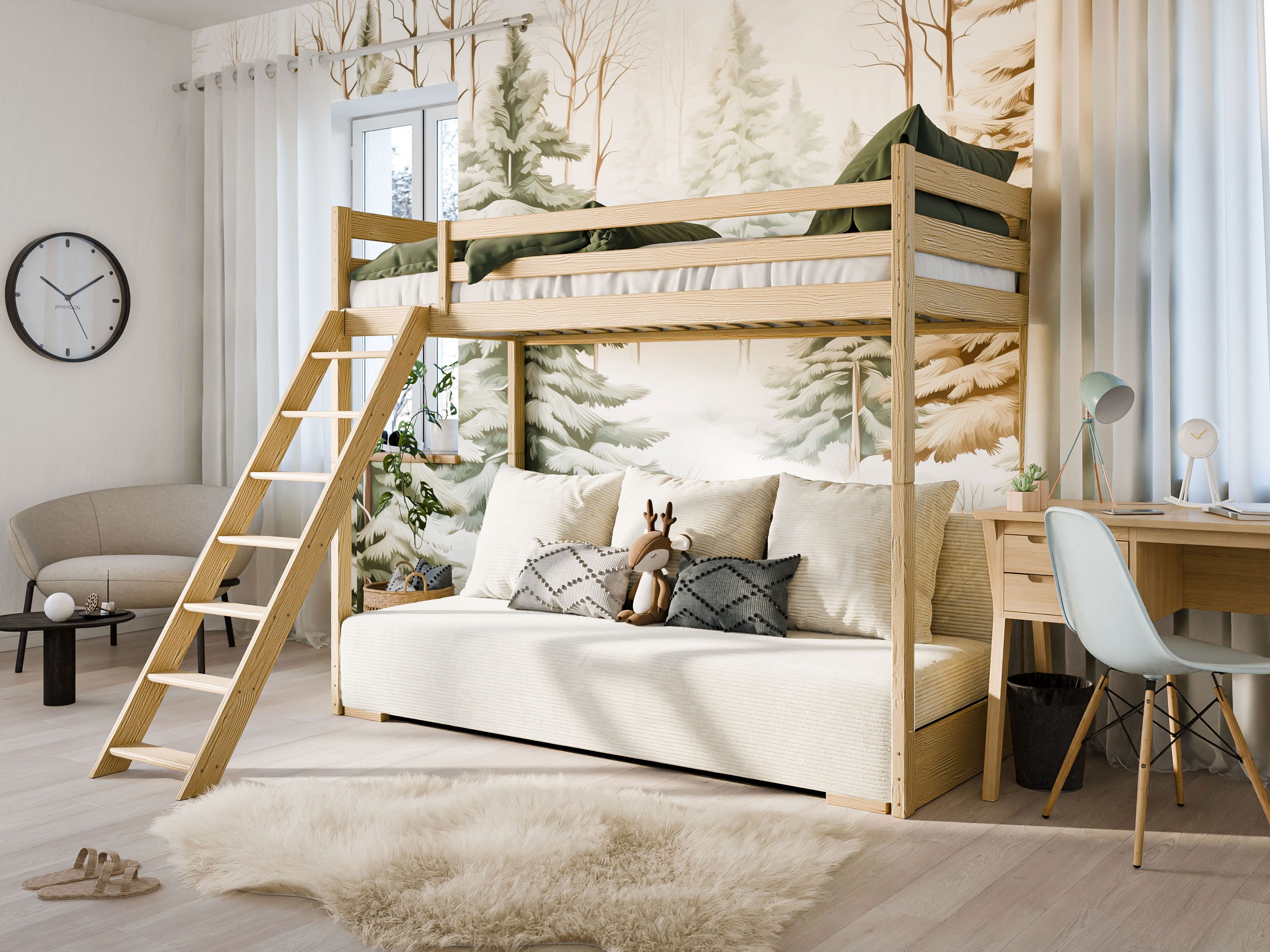 Erstaunlich Hochbett Mit Couch Bilder