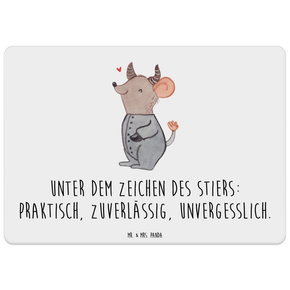 Mr And Mrs Panda Platzset Stier Astrologie Weiß Geschenk Platzset