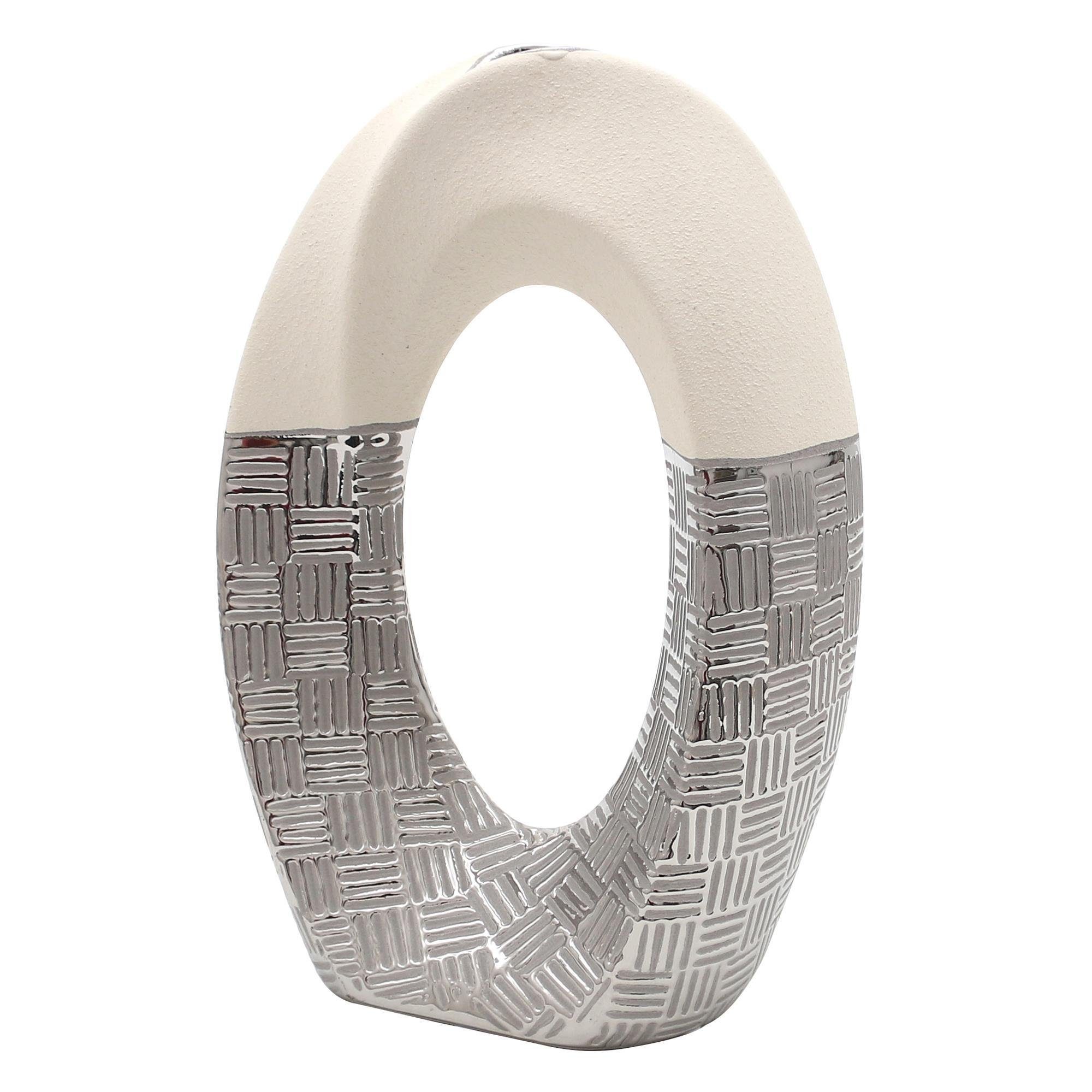 Dekohelden24 Dekovase Edle Moderne Deko Designer Keramik Vase Rund