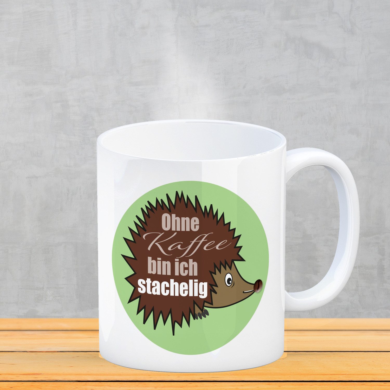 Speecheese Tasse Ohne Kaffee Bin Ich Stachelig Igel Kaffeebecher In