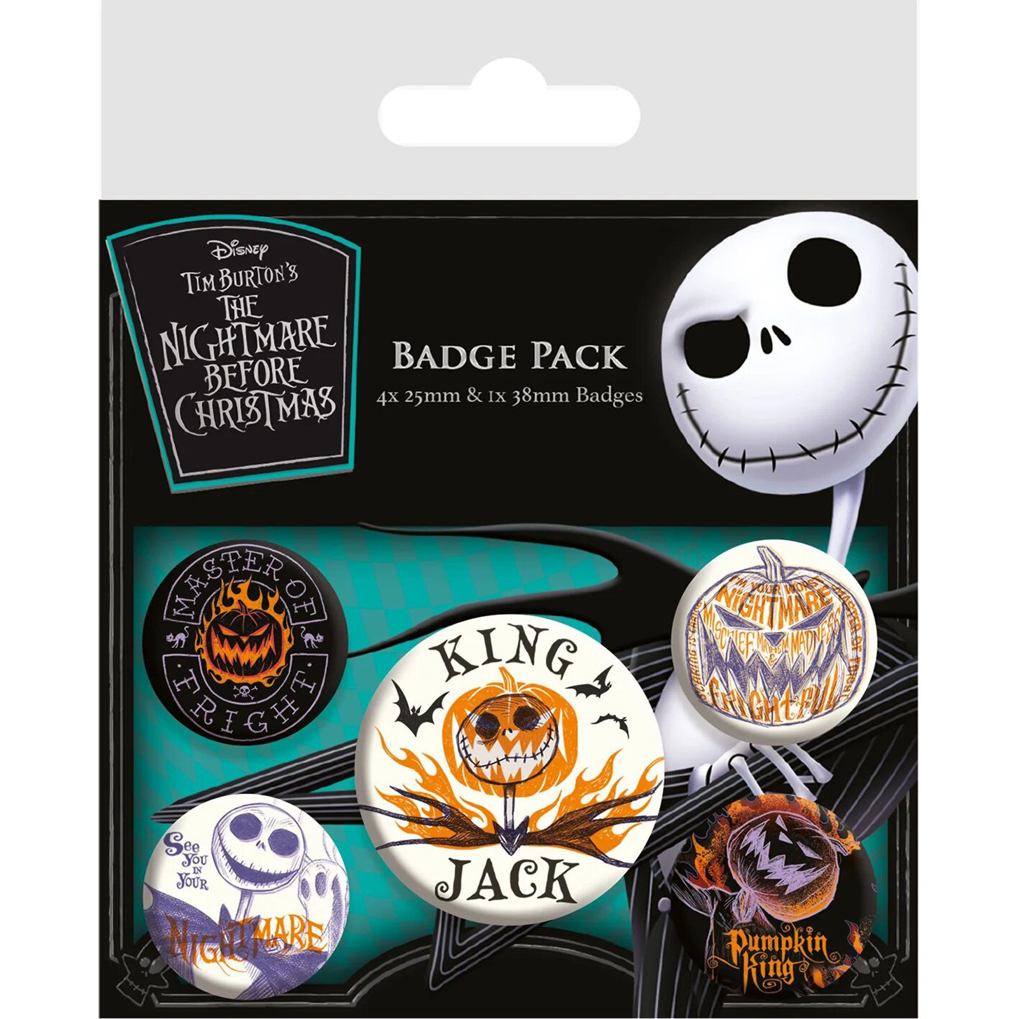 Button Set Nightmare before Christmas - Button Pack - Colourful Shadows