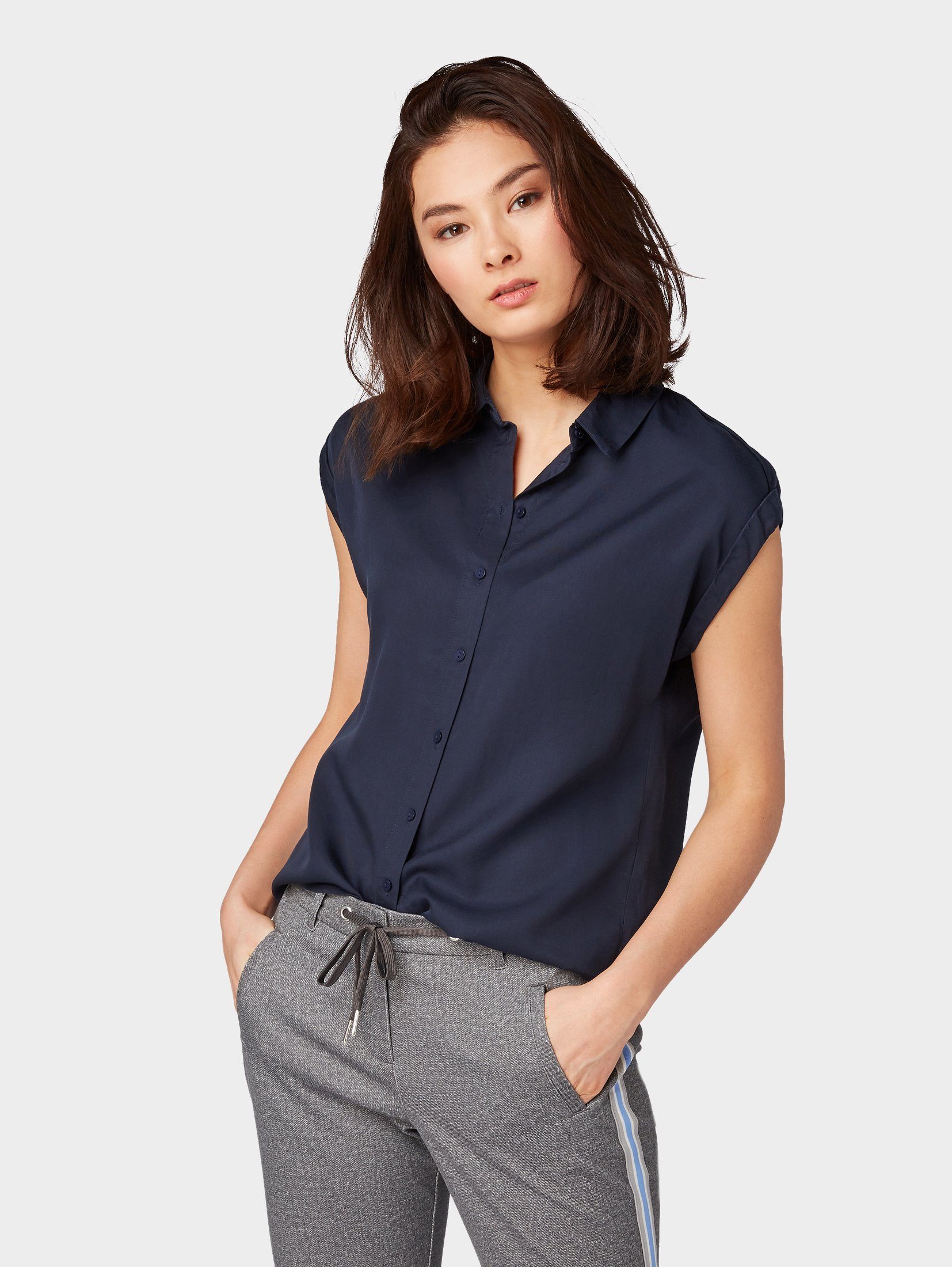 Tom Tailor Kurzarmbluse Bluse Online Kaufen Otto