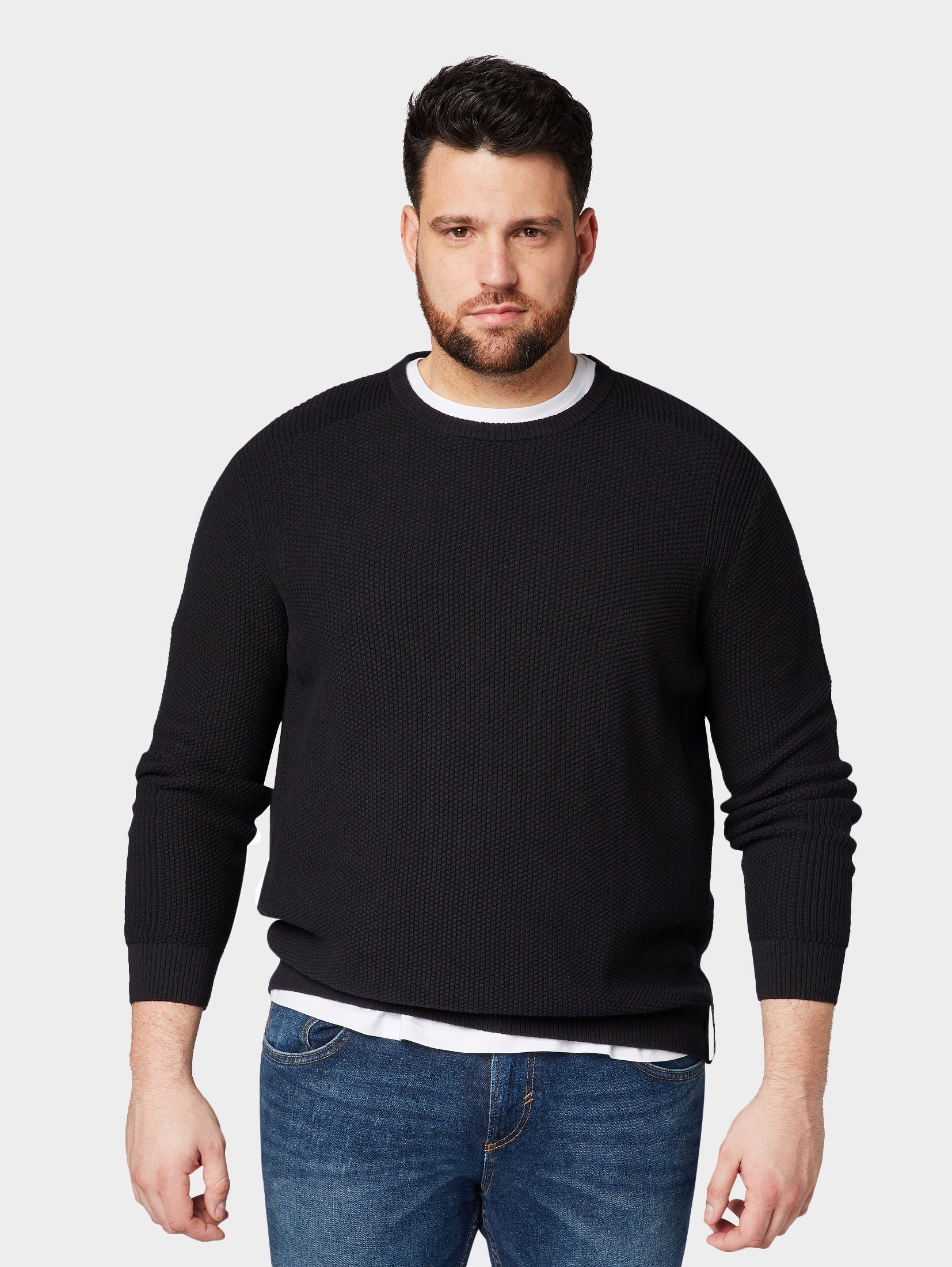 Tom Tailor Rundhalspullover Grob Gestrickter Pullover Online Kaufen
