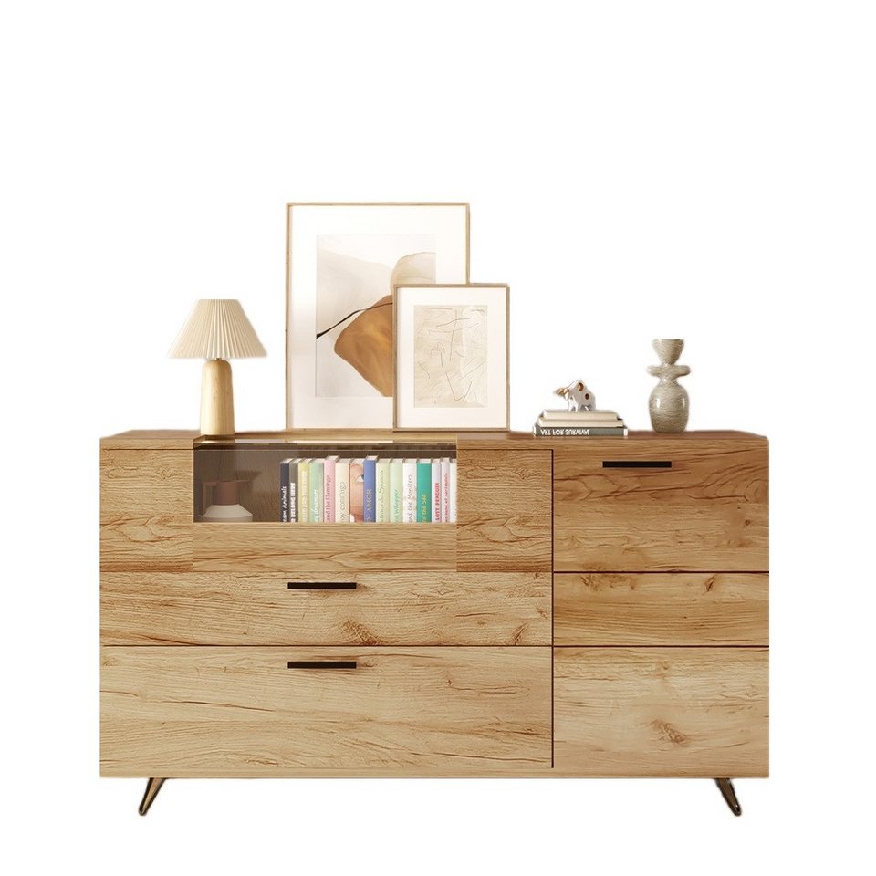 Sweiko Sideboard Kommodensideboards Mit Großem Stauraum Mit Glastüren