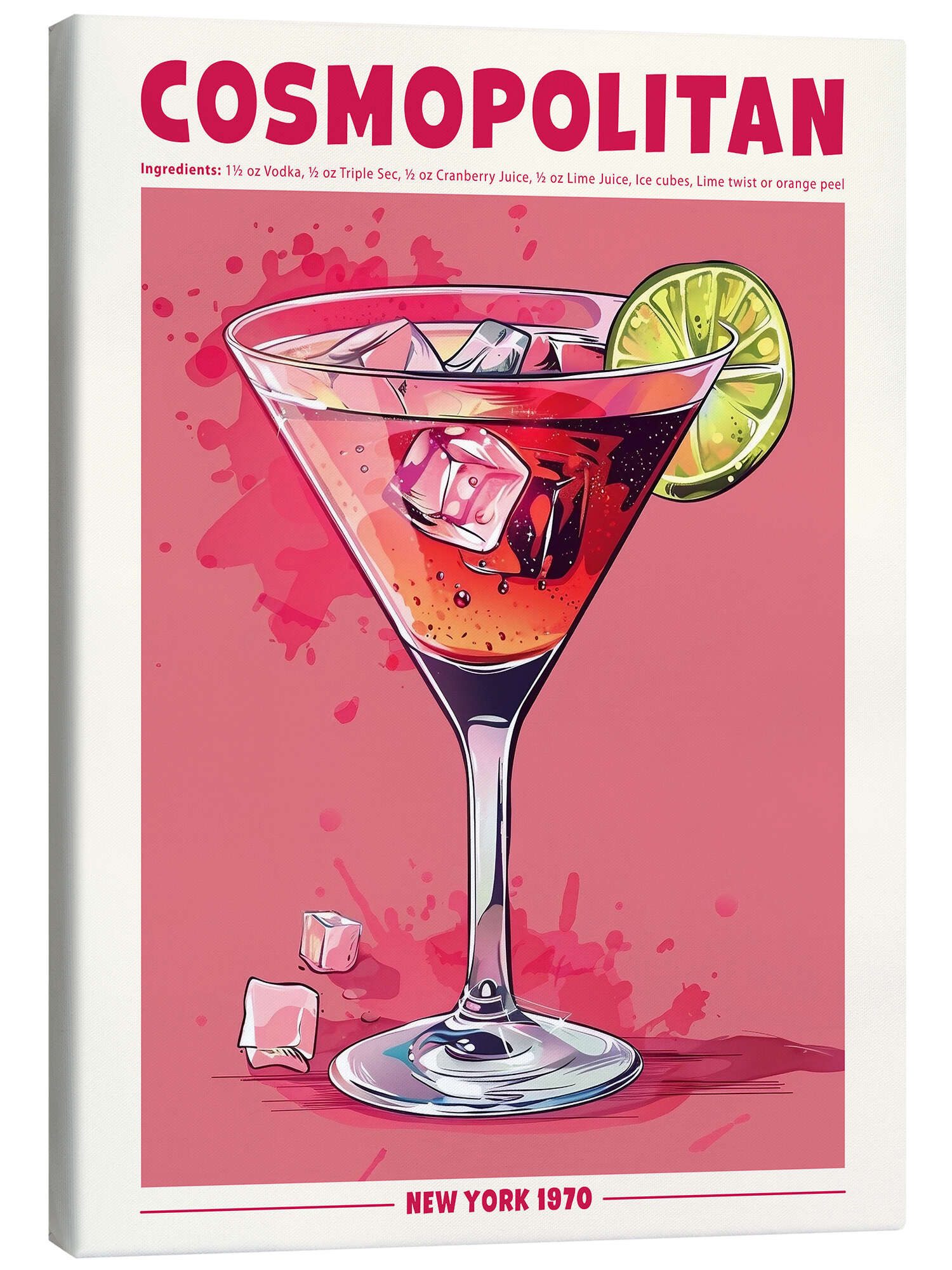 Posterlounge Leinwandbild Talex Cosmopolitan New York 1970 Küche