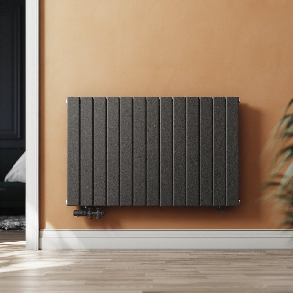 Sonni Designheizkörper Design Heizkörper Flach Anthrazit Doppellagig