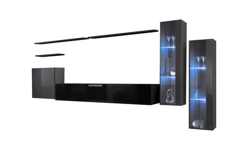 Xlmoebel Wohnzimmer Set Gestalterische Dunkel Wohnmöbel Sideboard