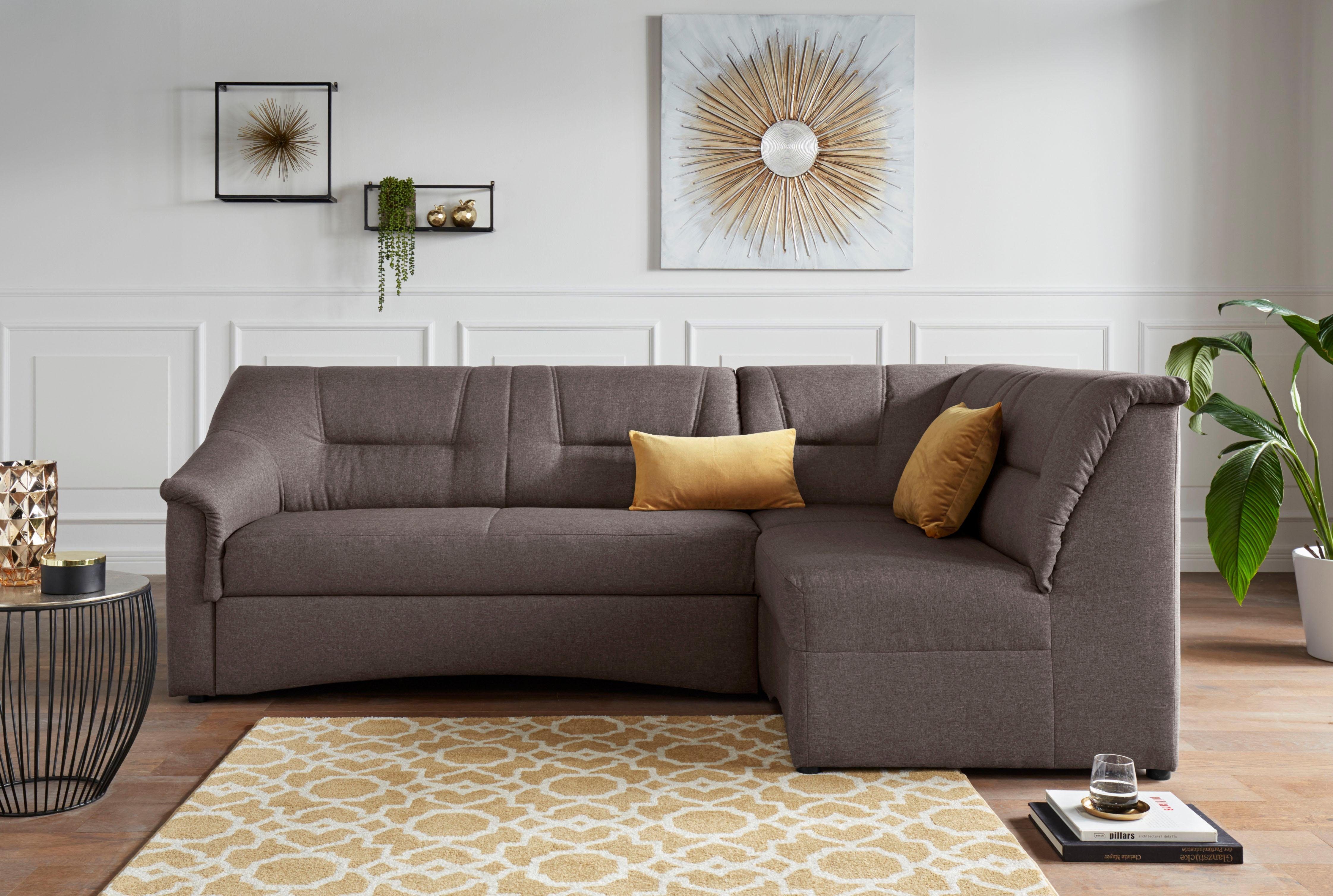 Domo Collection Ecksofa Wahlweise Mit Bettfunktion Und Stauraum Hocker