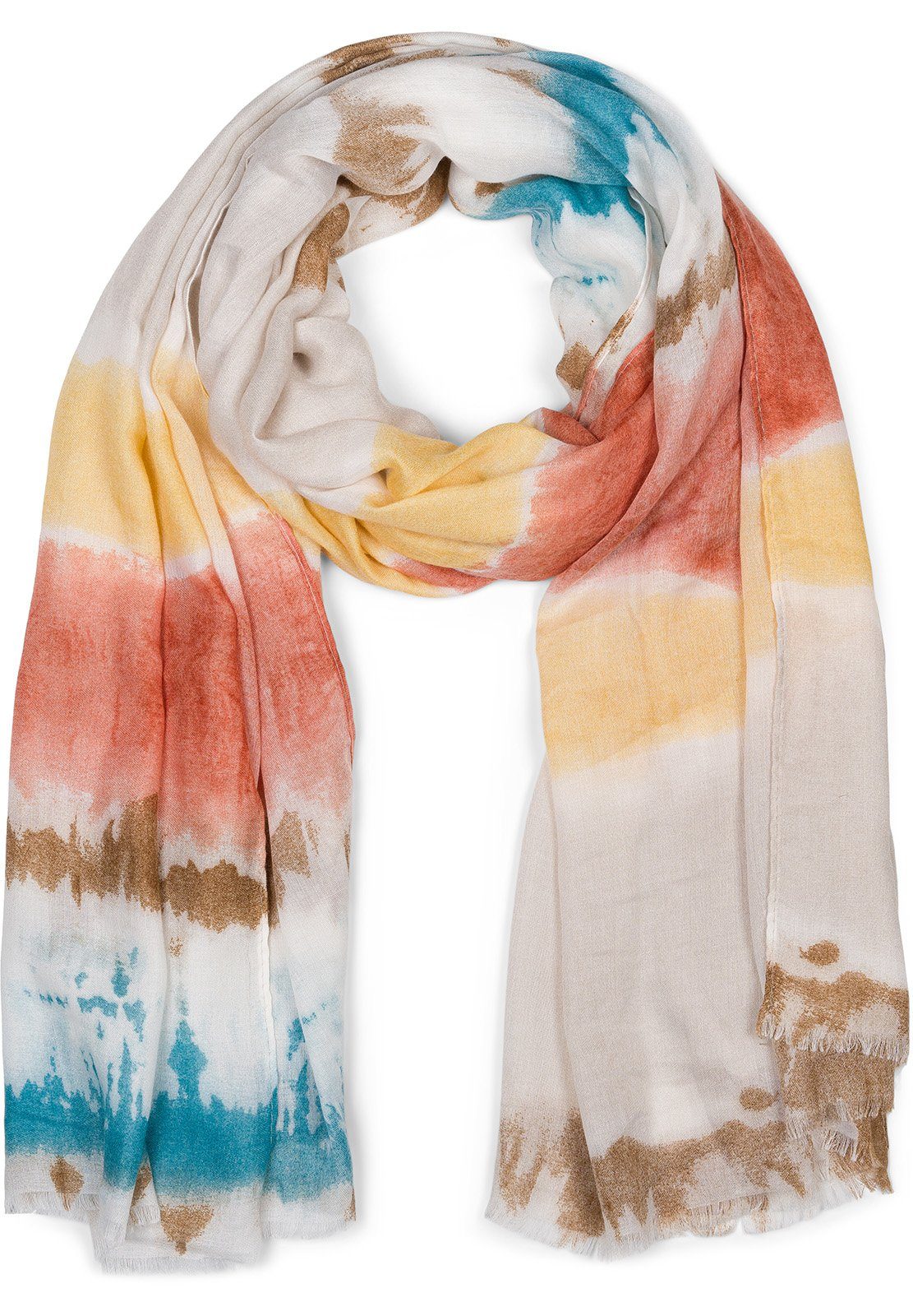 Stylebreaker Modeschal Schal Mit Batik Streifen Muster 1 St