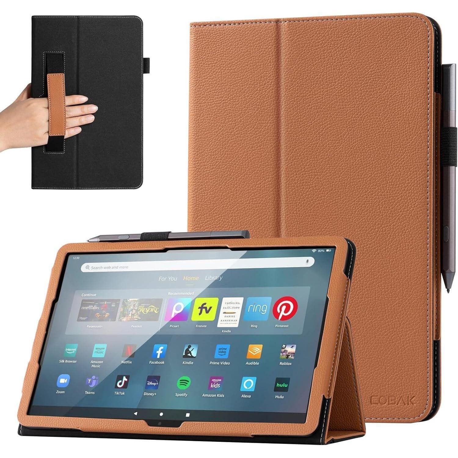 LuxusKollektion Tablettasche Fire Max 11 Tablet 2023 Hülle Braun Folio ...