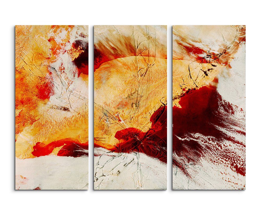 Sinus Art Leinwandbild 130x90cm Wandbild Abstrakt 555 3x90x40cm