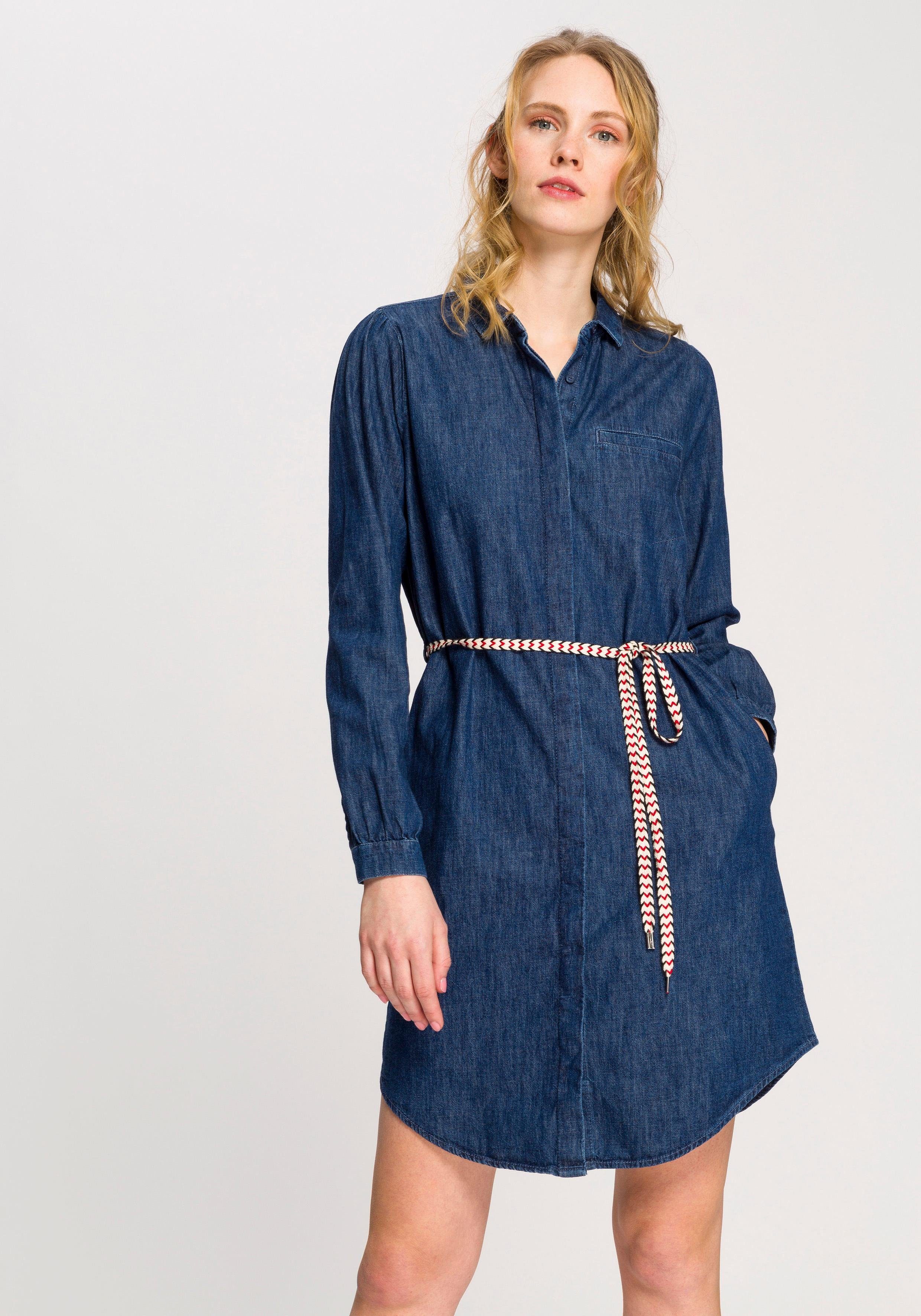 Esprit Jeanskleid 2 Tlg Mit Abnehmbarem Gürtel Mit Webgürtel Auf