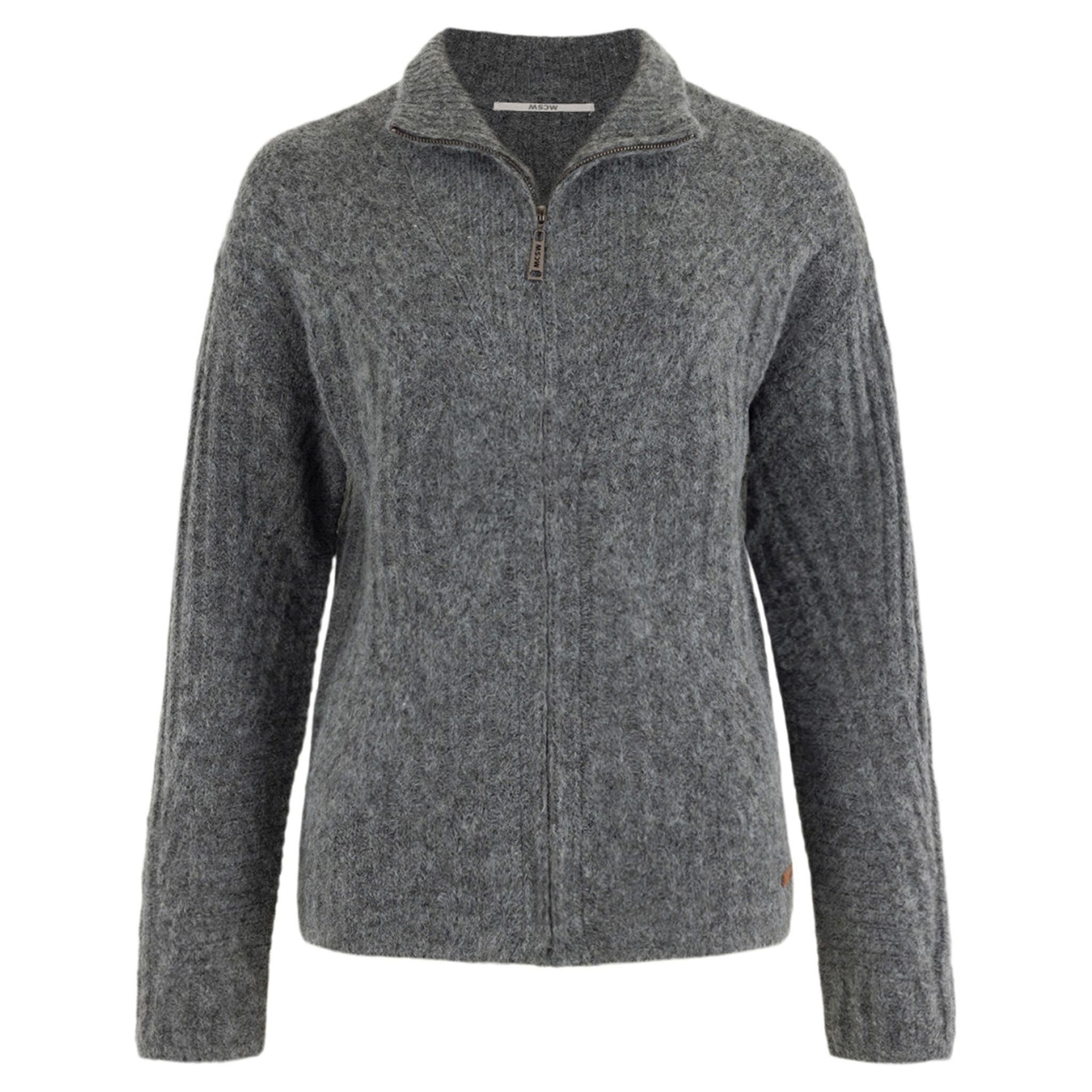 Moscow Design Strickjacke Kane Cardigan Strickjacke In Anthrazit Meliert