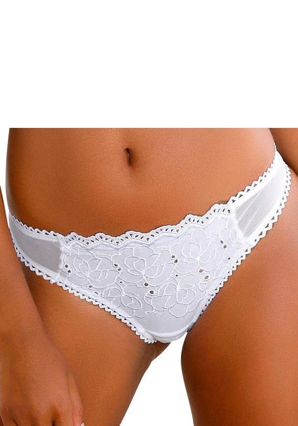Vivance String mit toller Lochstickerei, Dekoratives Zierband am Bund ... Vivance String mit toller Lochstickerei, Dekoratives Zierband am Bund ...