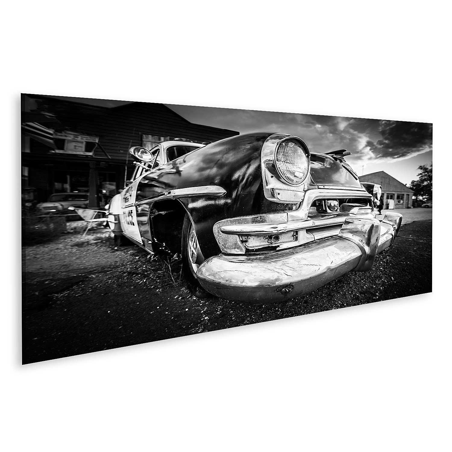 Islandburner Leinwandbild Bild Auf Leinwand Altes Amerikanisches Auto