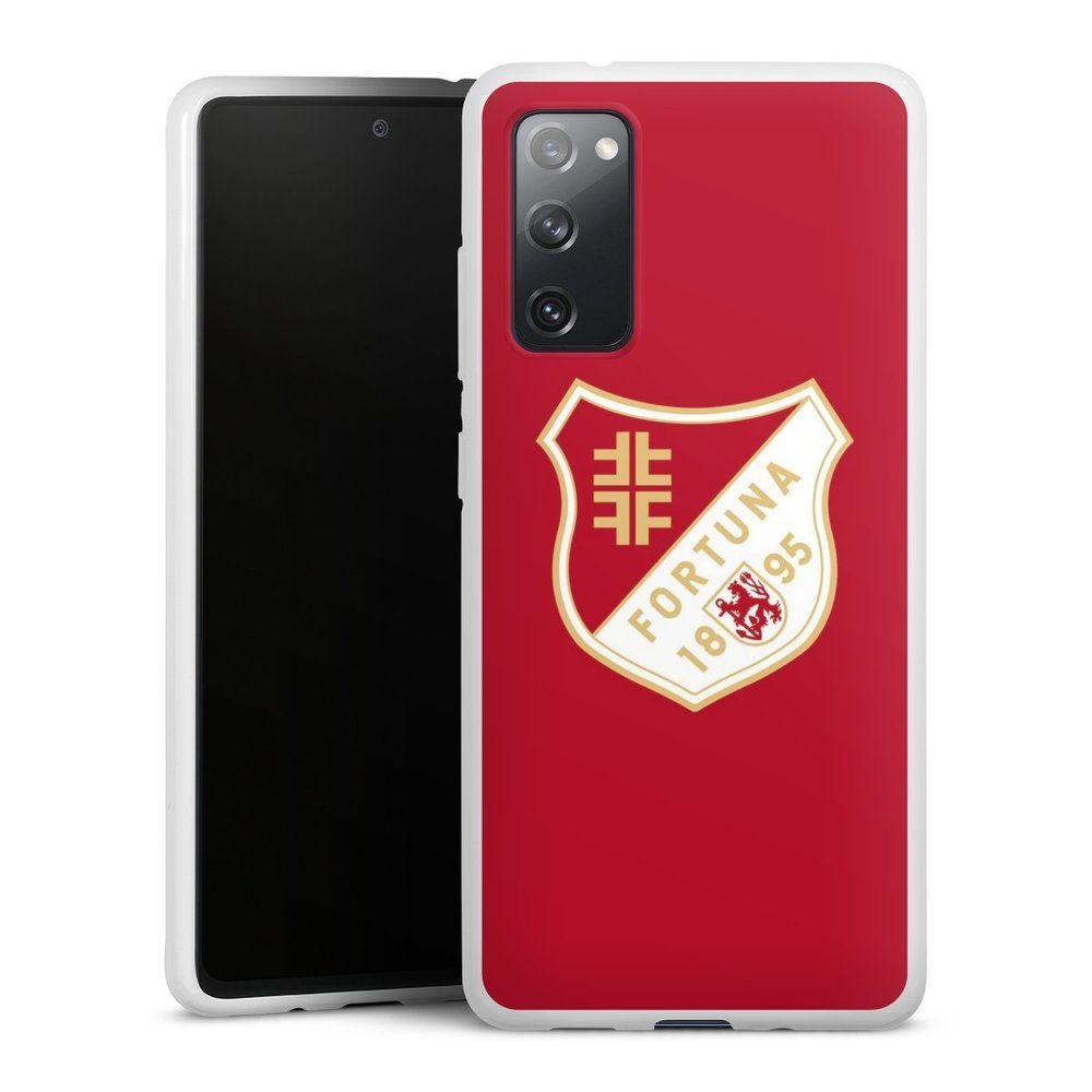 DeinDesign Handyhülle Fortuna 1895 Rot, Hülle Wappen Fortuna Düsseldorf Fußballer, Flexibel & robust